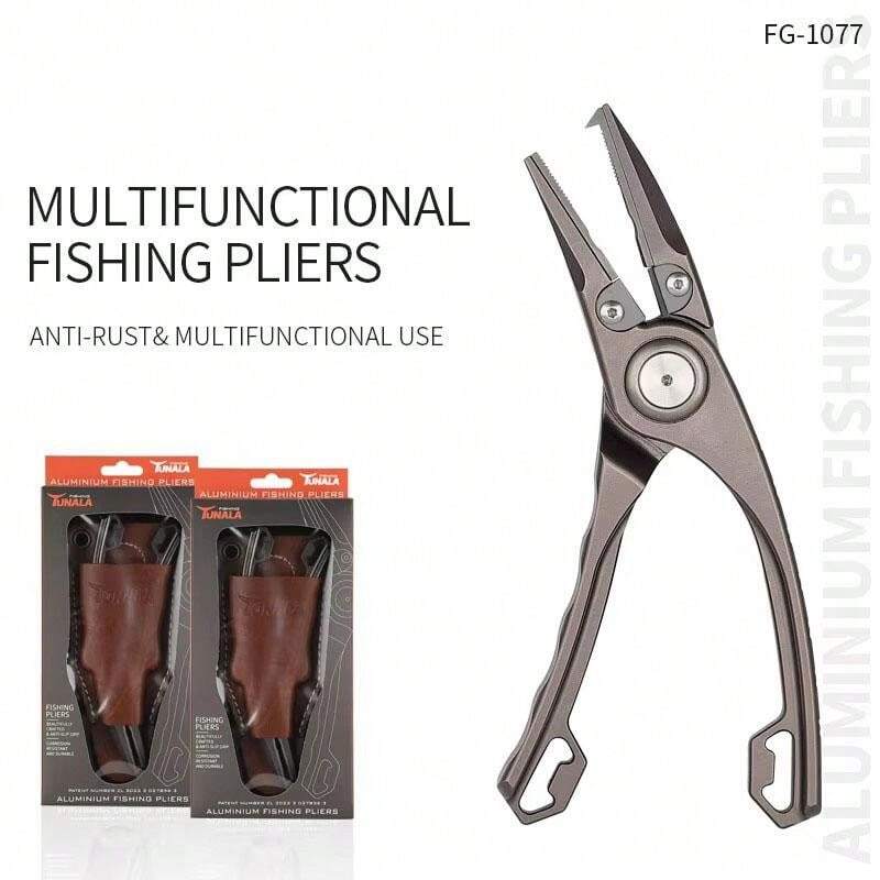 High-End Total Titanium Alloy Fishing Pliers With Leather Bag ...