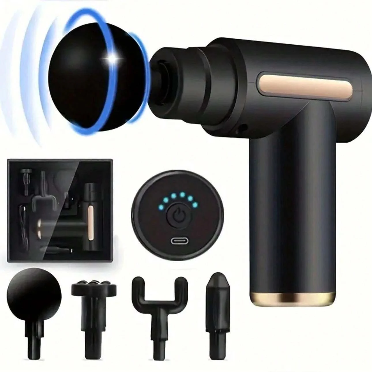 High Power Muscle Relaxing Massager Rechargeable Deep Tissue Massage