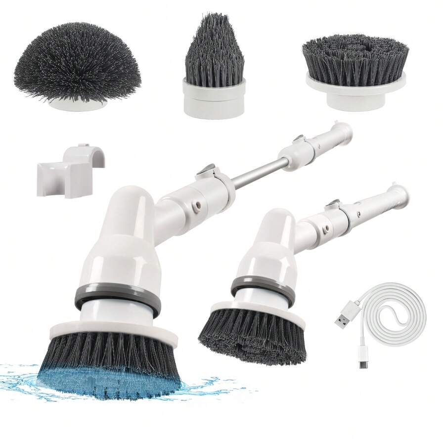 YOUKADA | Electric Spin Scrubber, 350 RPM Cordless Rechargeable Multi ...