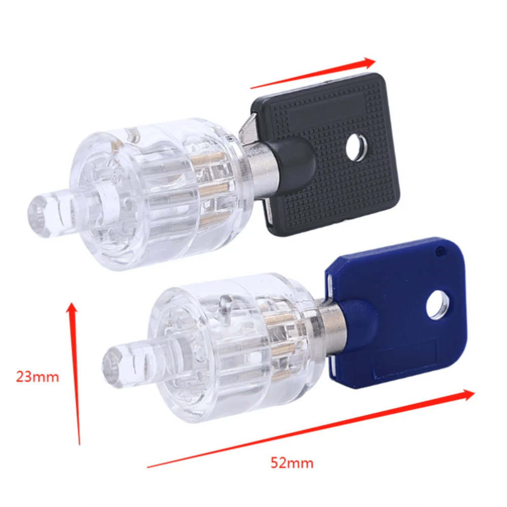 9pcs Clear Acrylic Lock Combination Set, Transparent Display Lock For ...