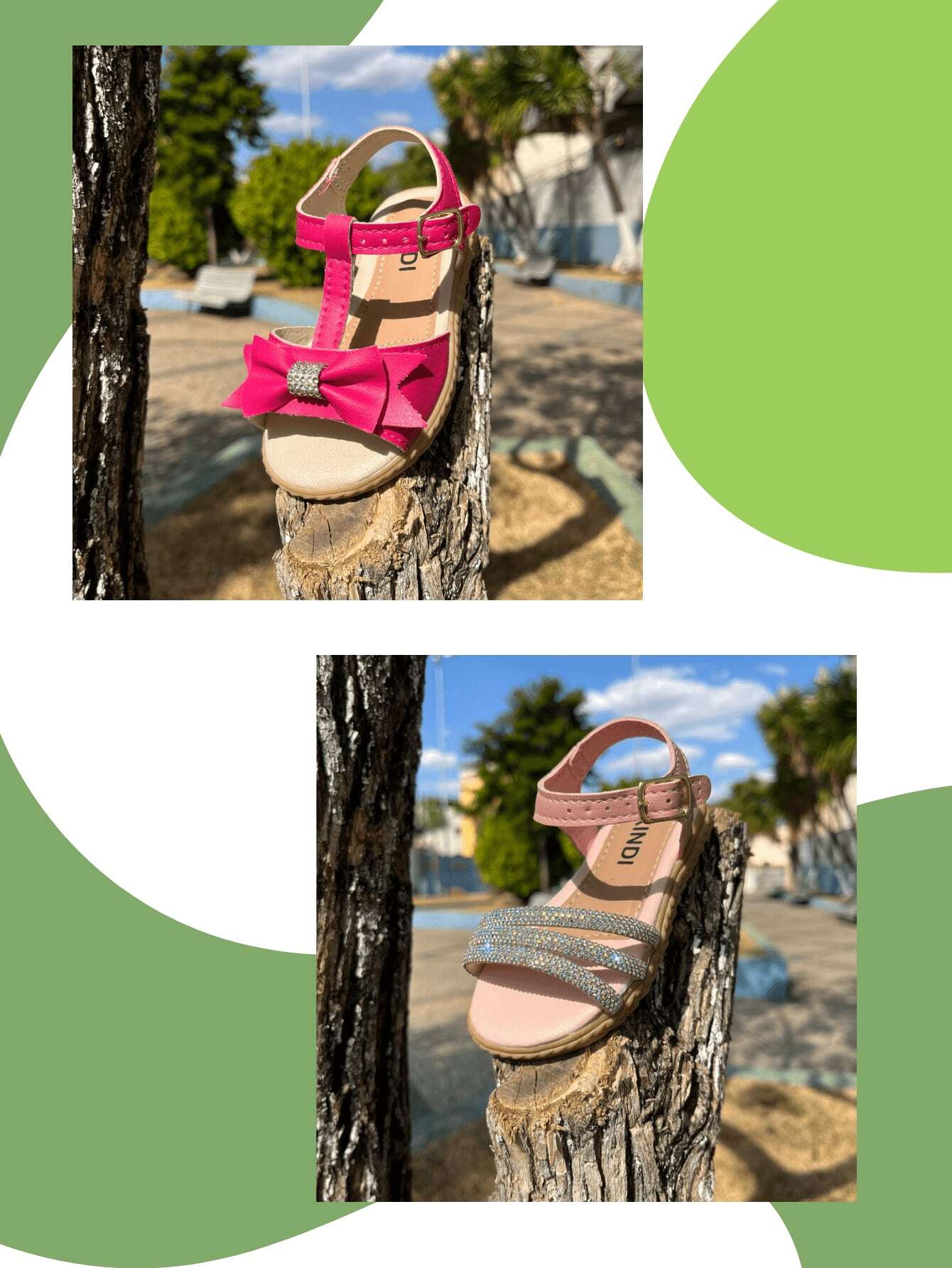 Children's Sandals Kit For Girls, Two Incredible Combinations Decorated ...