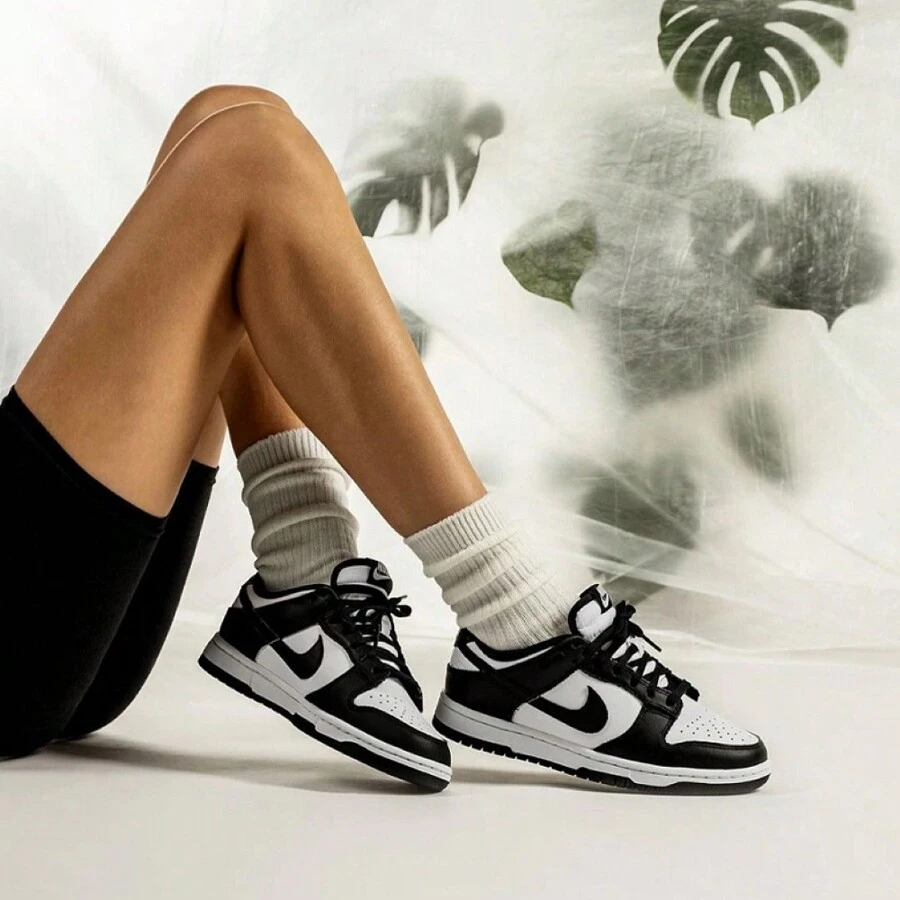 Nike Dunk Low Retro White Black Panda CW1590-100 GS & Women's Fashion ...