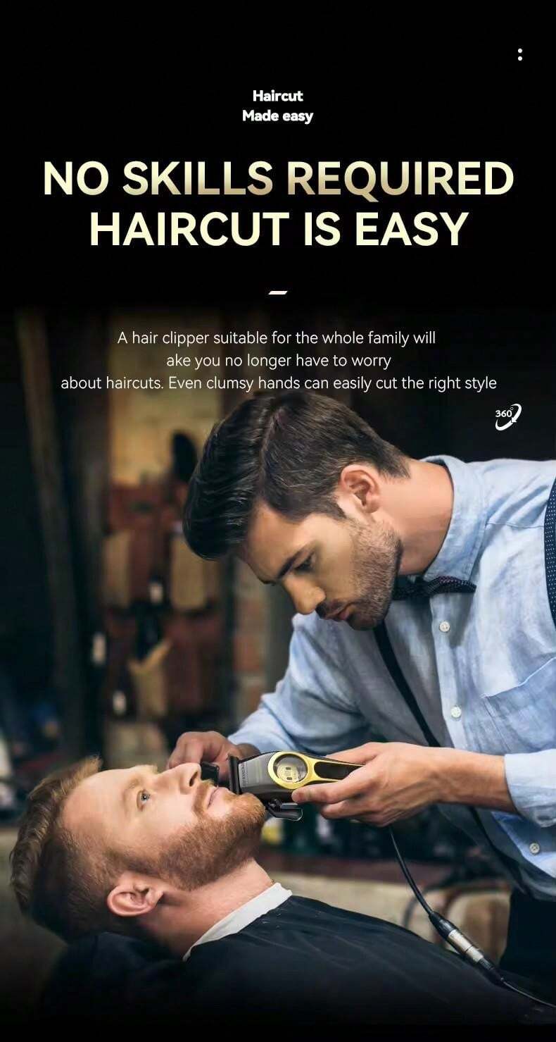 Kemei 2373 Barber Fade Hair Clippers Professional Cordless Hair Trimmer ...