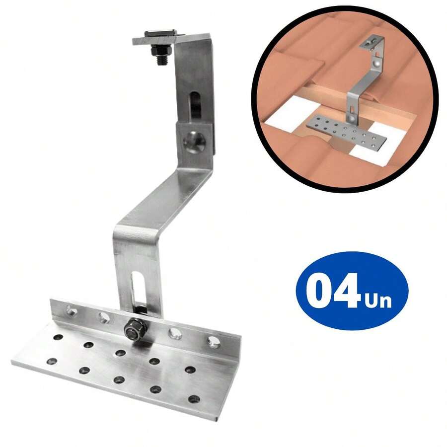 Aluminum And Stainless Steel Solar Panel Plate Fixing Support Structure ...