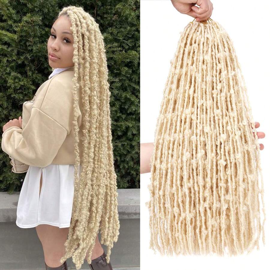 1Pack Butterfly Locs Crochet Hair, 18 Inch Pre Looped Distressed Braids ...