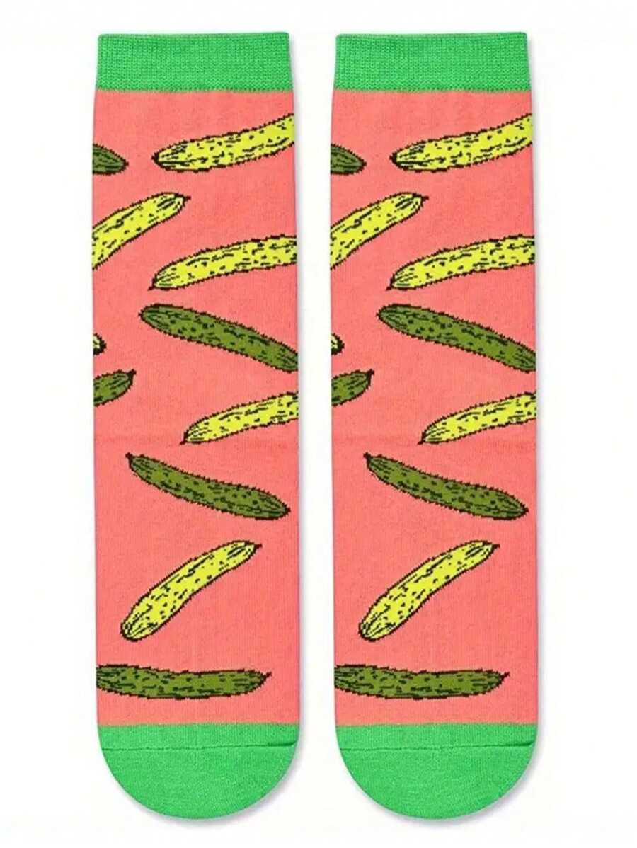 1 Pair Of Men's Funny Pickle Socks - Novelty Gifts For Pickle Lovers ...