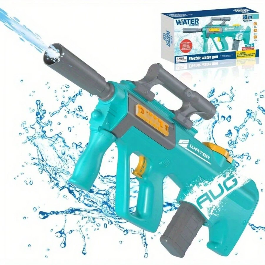 Electric Water Gun, 32 Foot Long Automatic Water Spray Gun, 500CC ...
