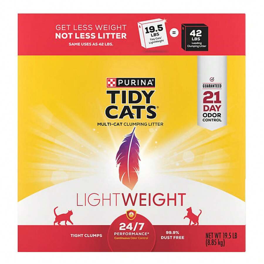 Purina Tidy Cats Multi-Cat Light Weight Clumping Cat Litter 19.5 Lbs ...