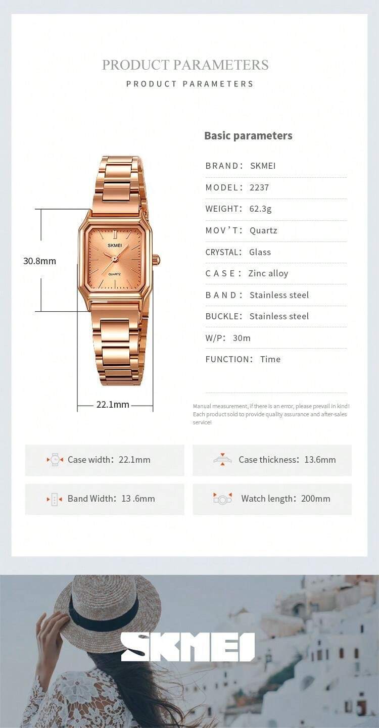 Skmei SKMEI 2237 WOMEN QUARTZ WATCH SOLID STAINLESS STEEL WATERPROOF ...