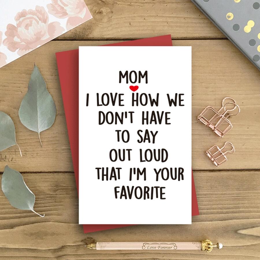 1 Pc Funny Birthday Card For Mom, Humorous Birthday Greeting Card For ...