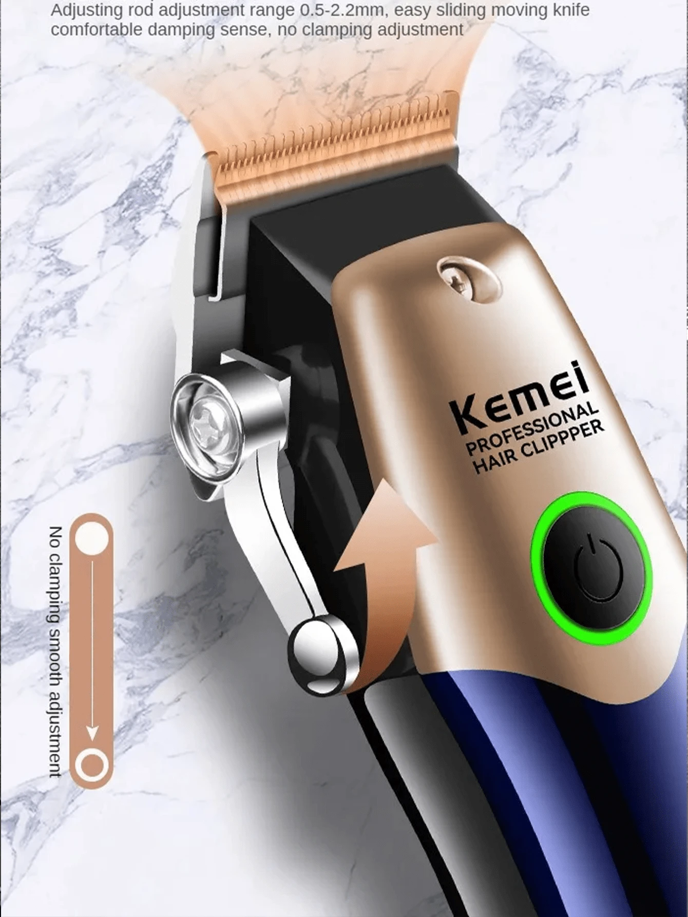 Kemei KM-2620 Long Life Usb Fast Charging Electric Professional High ...