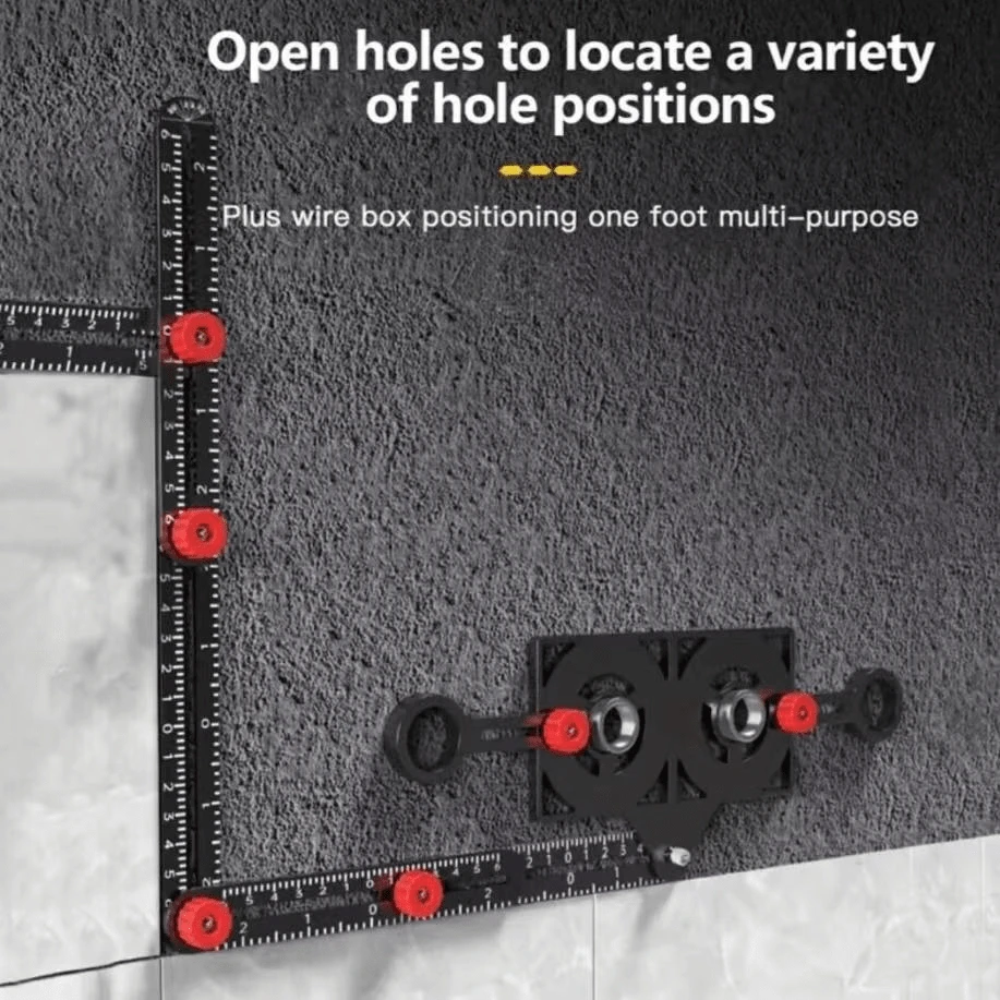 60% OFF Aluminum Alloy Angle Protractor Detector Measuring Ruler Hole ...