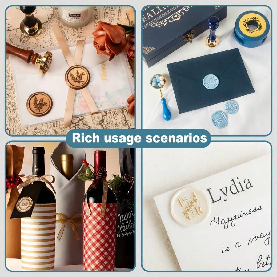 Timbre de cire à cacheter personnalisé - Timbre de cire à cacheter avec ...