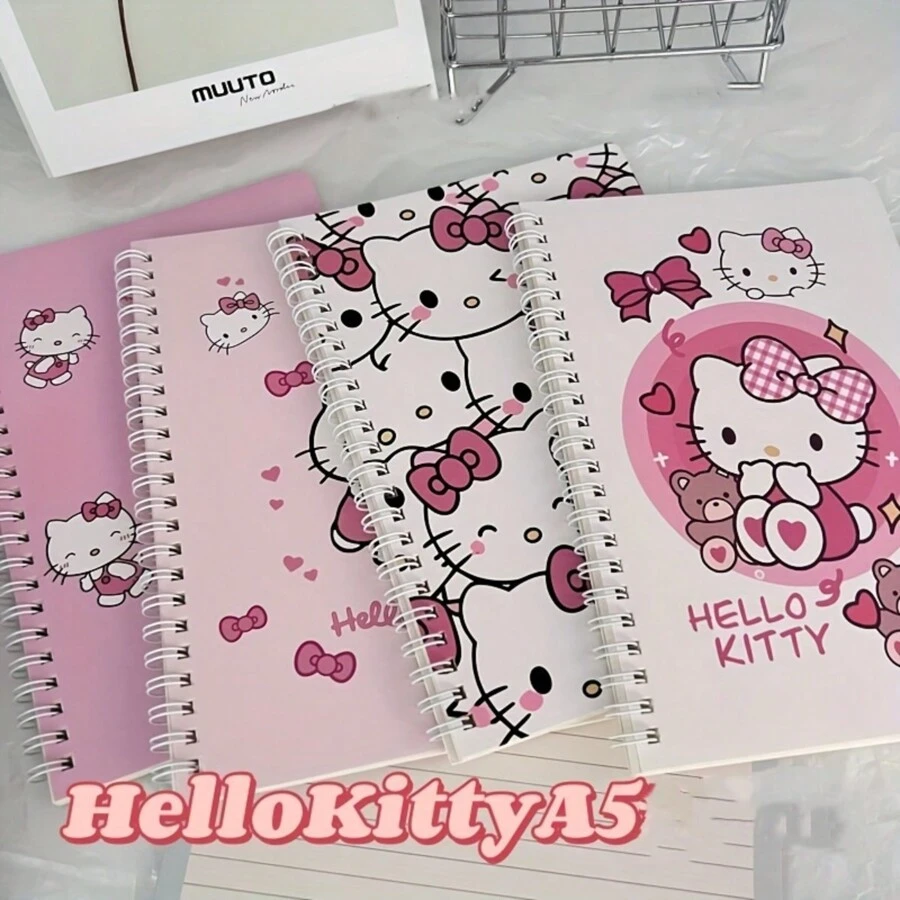 4 Packs Pads, A5 Spiral Notebooks, Thick Paper Journals,Students School ...