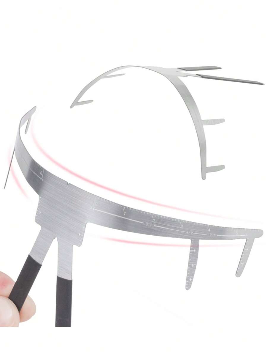 Stainless Steel Eyebrow Shaping Ruler With Three-Point Positioning ...