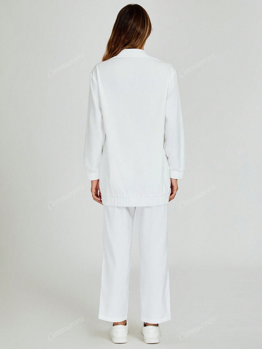 cimmuovere Veste de vol à manches longues, blouse de laboratoire ...