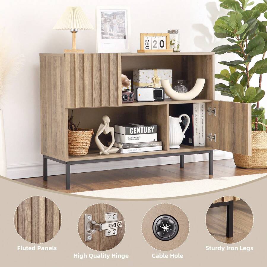 Entryway Table, Modern Farmhouse Buffet Storage Cabinet, Console Table ...