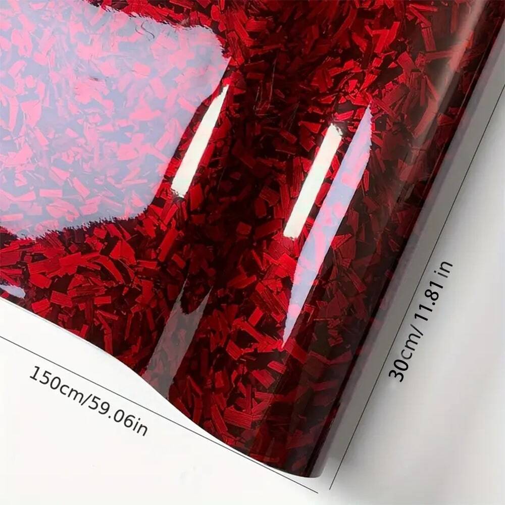 Film PPF PVC en fer forgé rouge, adapté à toutes sortes d'articles avec ...