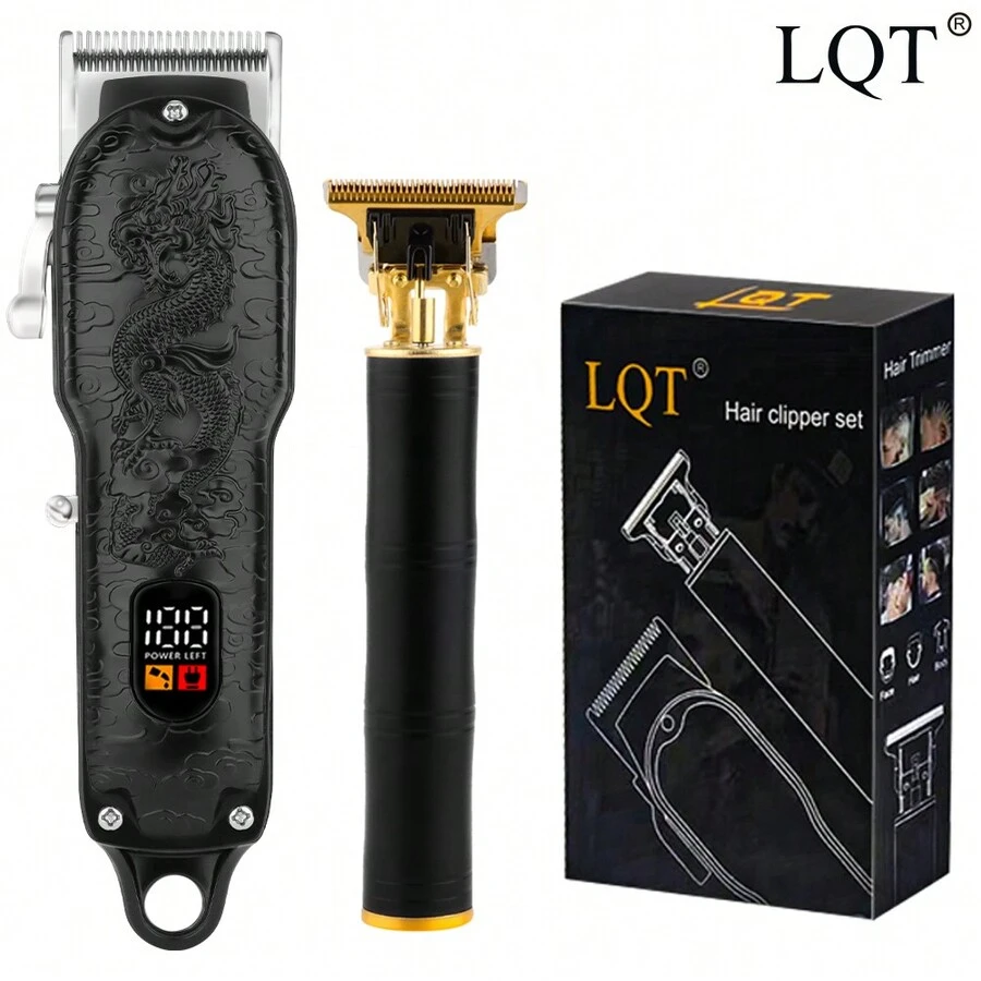 LQT Cordless Electric Hair Clipper With Display Trimmer, Lithium ...