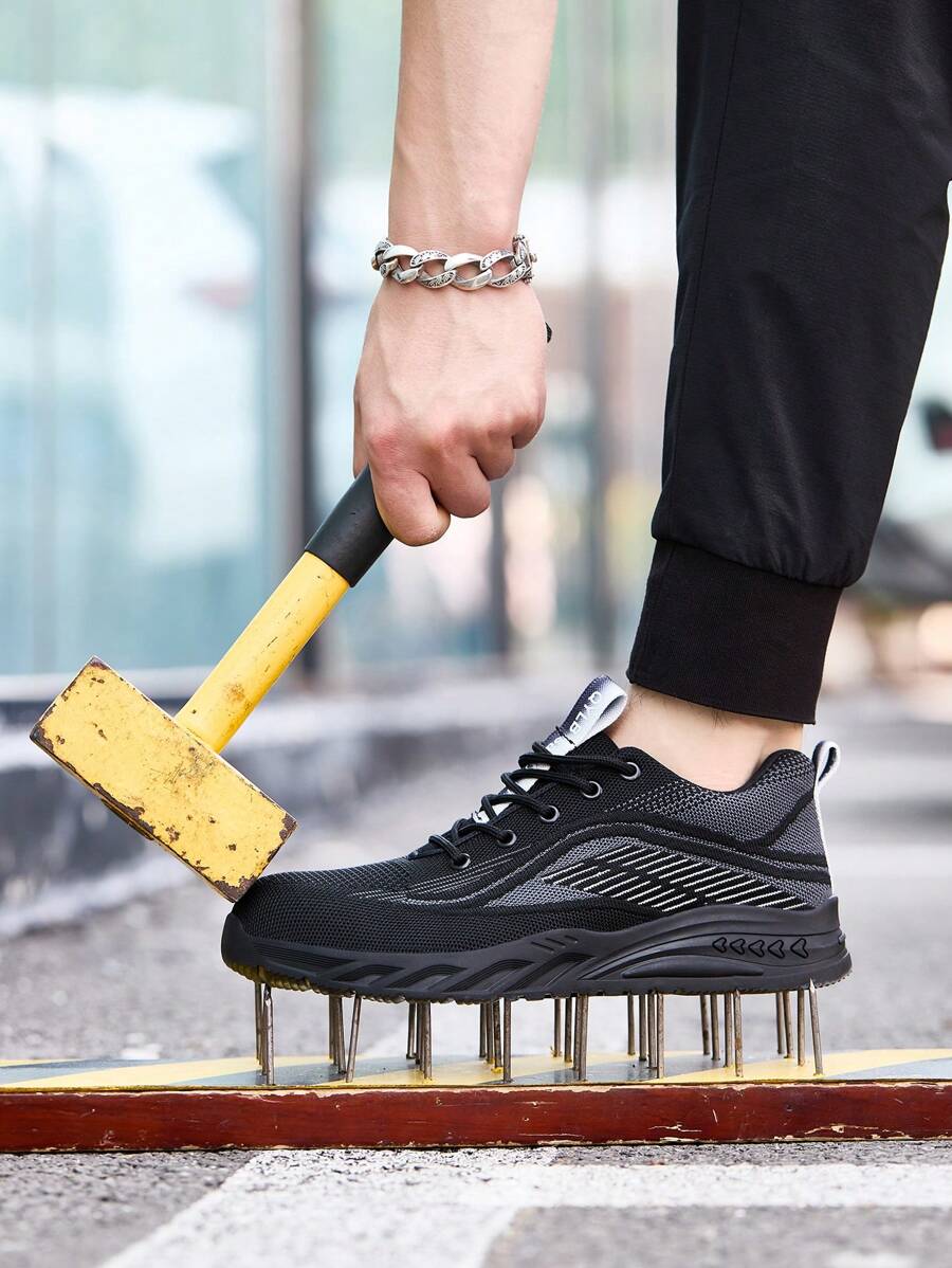 Women Steel Toe Cap Safety Shoes, Anti-Smash & Anti-Puncture Low-Top ...