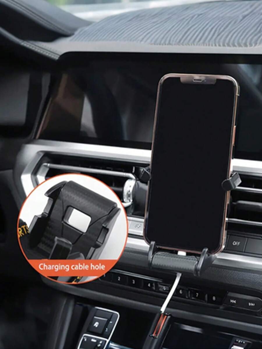 1PC,Carbon Fiber Pattern Racing Seat Shaped Car Phone Bracket ...