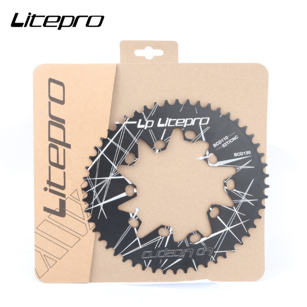 Litepro Oval Chainring 130 110 BCD Folding Bike Super Light Chain Wheel ...