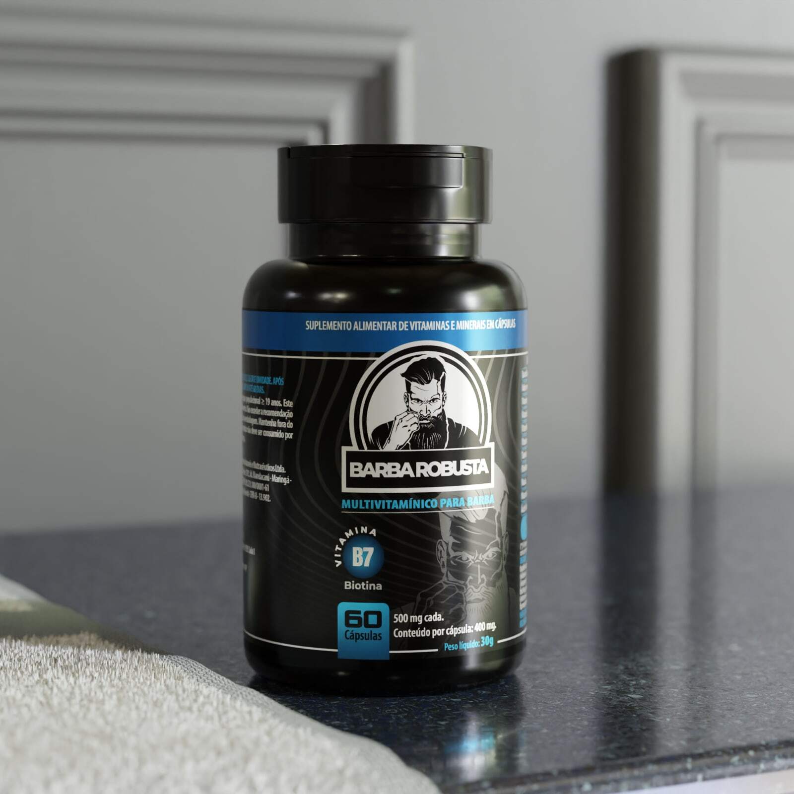 Multivitamínico Barba Robusta Fortalecimento e Preenchimento das Falhas da Barba | SHEIN Brasil