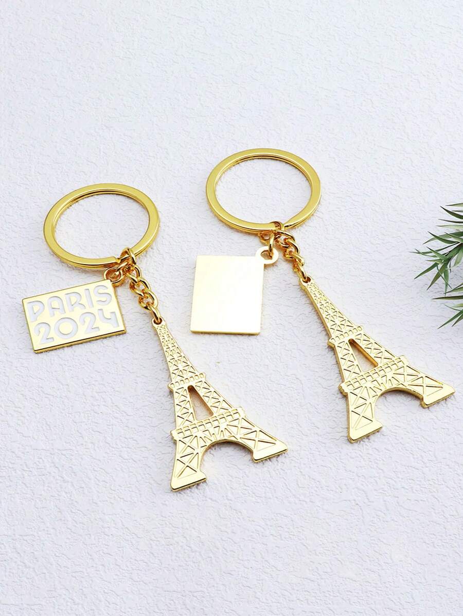 2024 Paris Games Keychain Pendant Paris Tower Landmark Keychain Tourist ...
