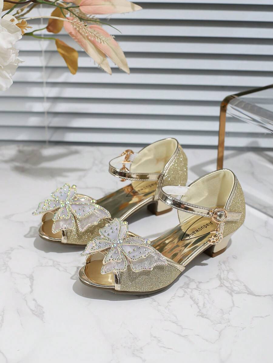 Girls Butterfly Decor High Heel Princess Shoes, Fashion Summer | SHEIN USA