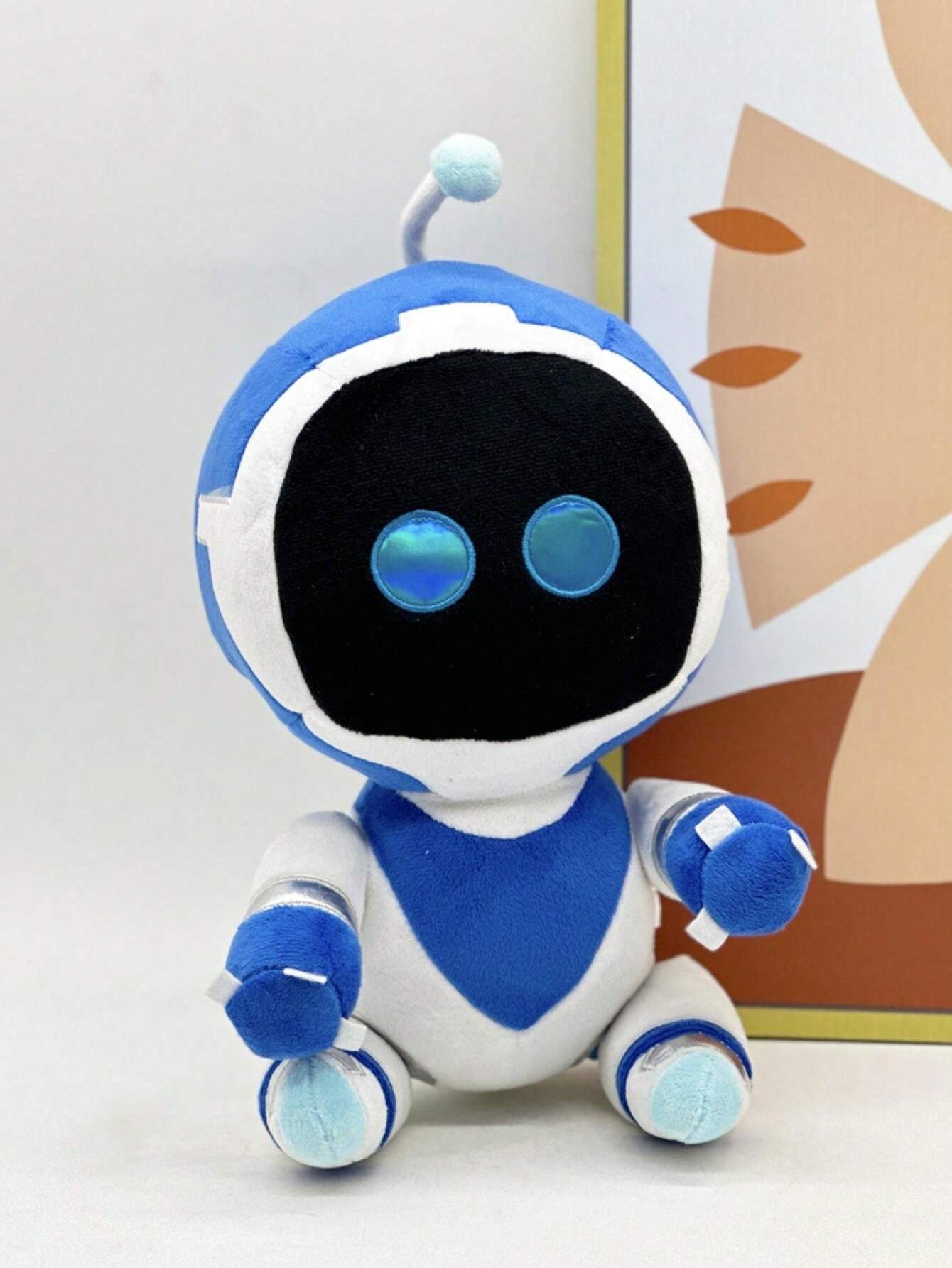 Blue Eyes Outer Space Robot Plush Toy Cute Rescue Doll Can Be Given As ...