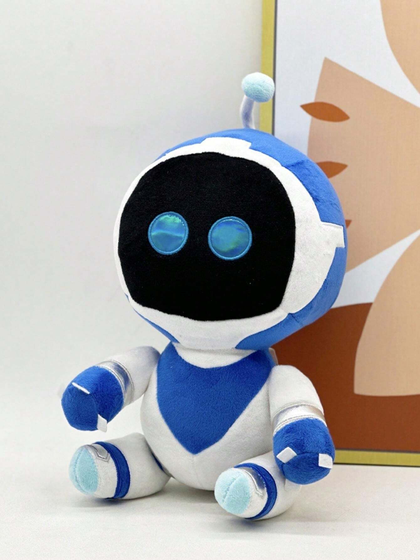 Blue Eyes Outer Space Robot Plush Toy Cute Rescue Doll Can Be Given As ...
