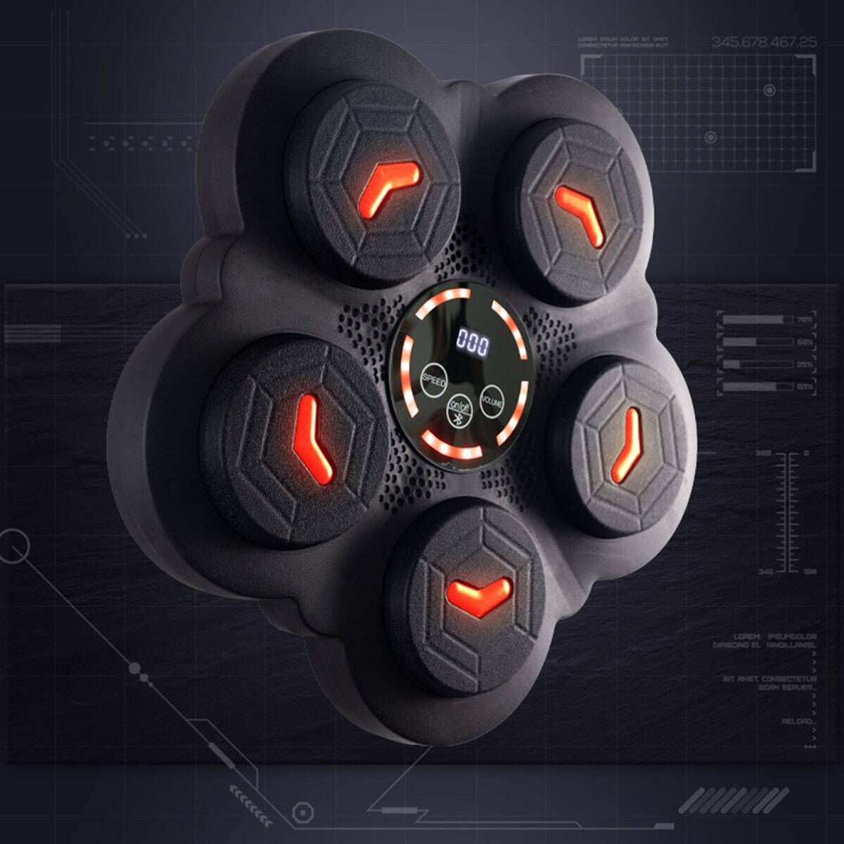 JBT E-COMMERCE Máquina de Boxe Bluetooth Músical com luva de boxes-5 ...