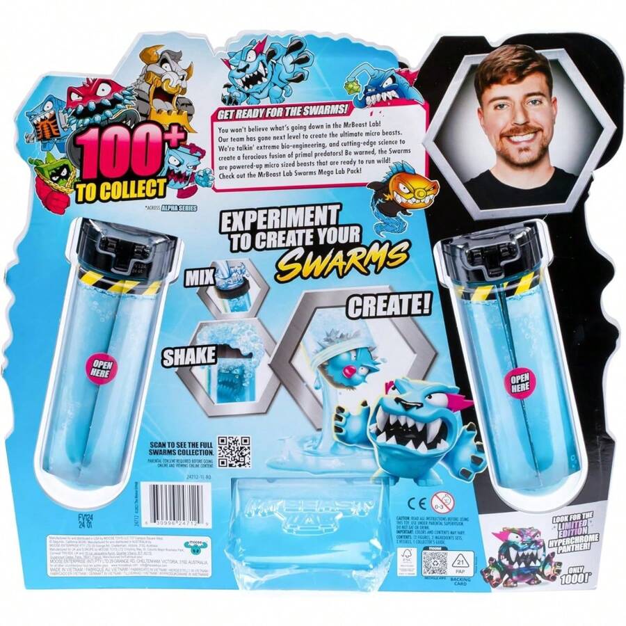 Moose MrBeast Lab Swarms Mega Lab 12 Pack, Chaos Chomper Experiment ...