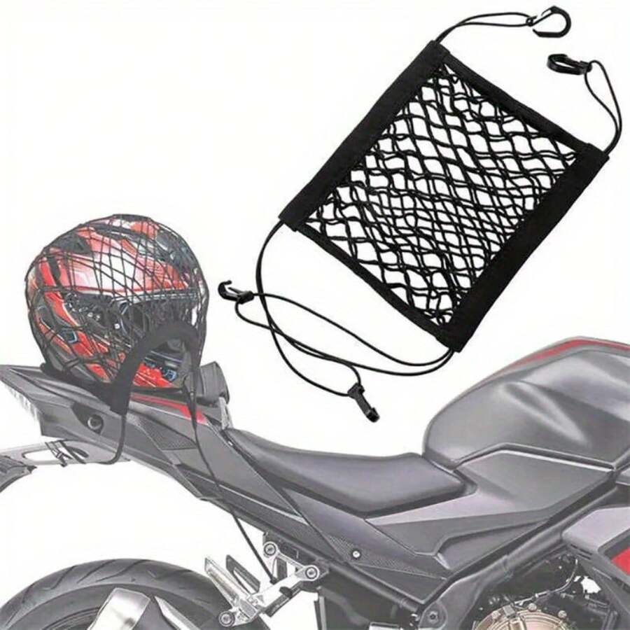 Filet de chargement polyvalent pour moto avec crochets - Sac de ...