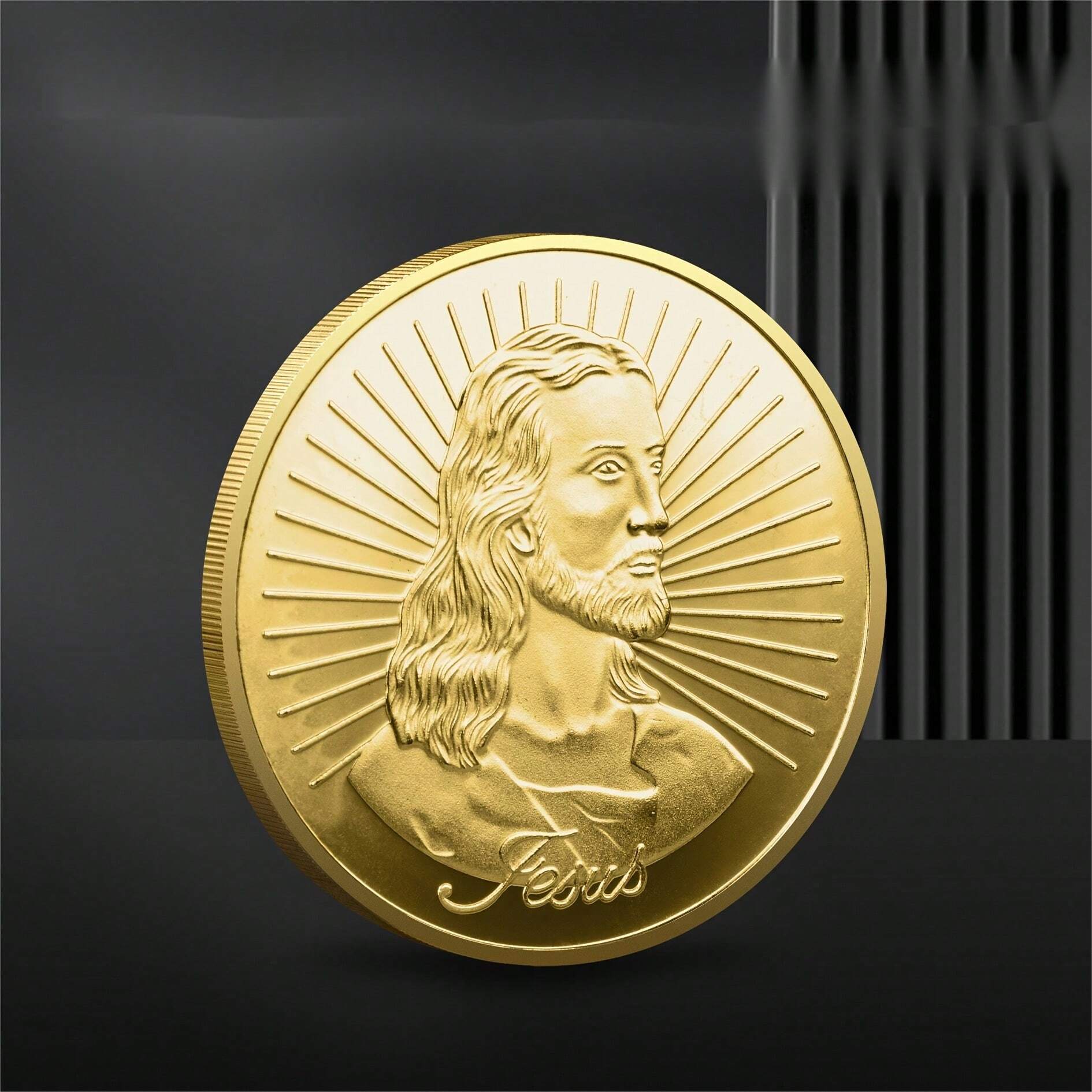 Jesus Bible Commemorative Coin 3D Embossed Badge Challenge Coin | SHEIN USA
