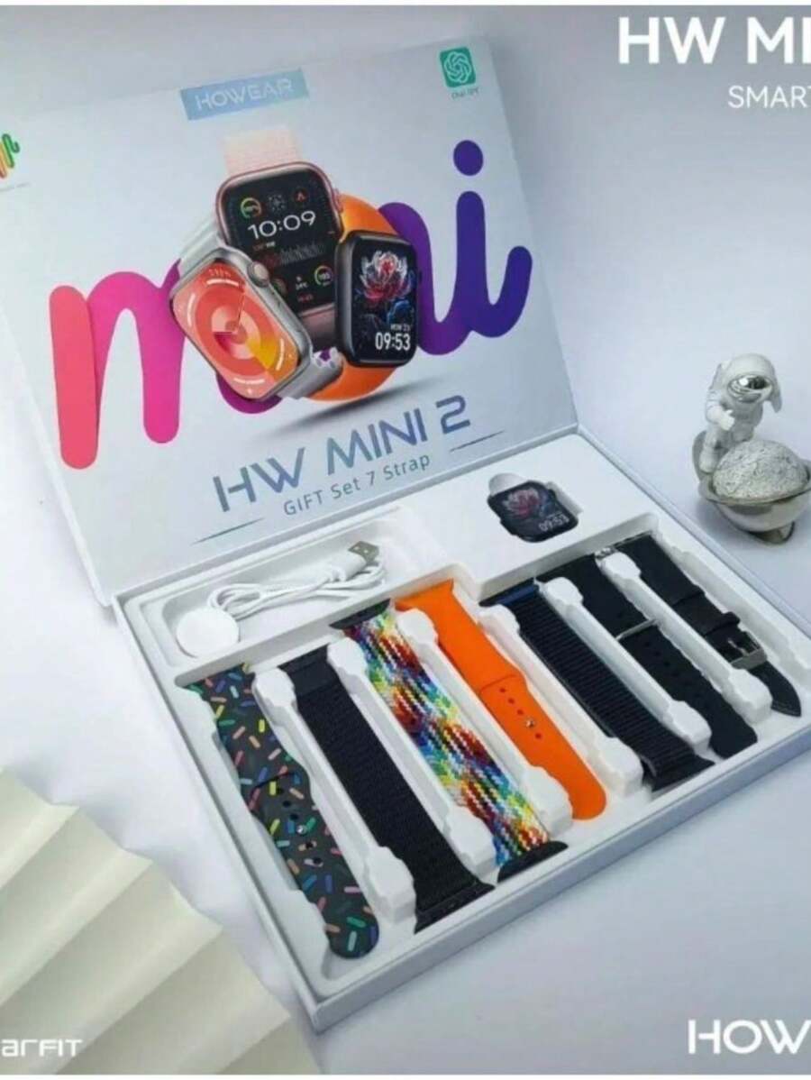 Smartwatch HW Mini 2 With 7 Straps 41mm Launch 2024 Chat GPT GPS ...