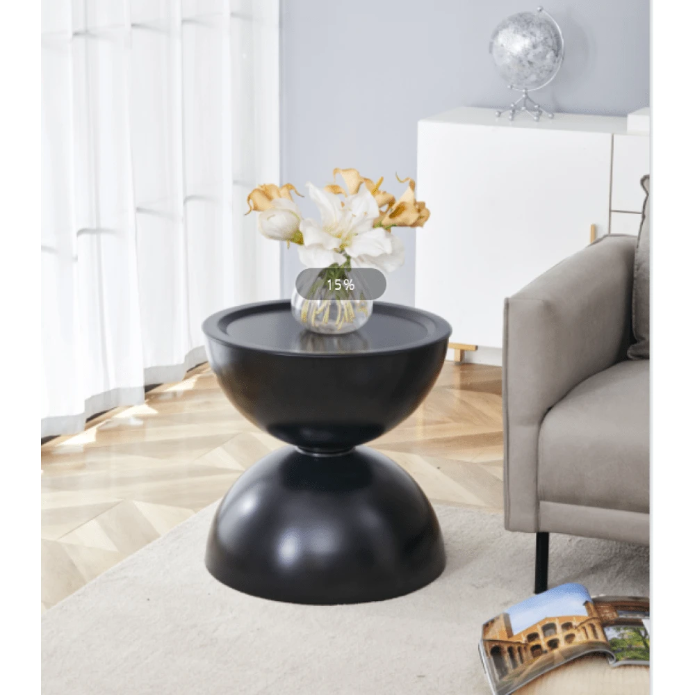 TRNBOU Coffee Round Tables With STORGE MOVABLE TABLE TOP ...
