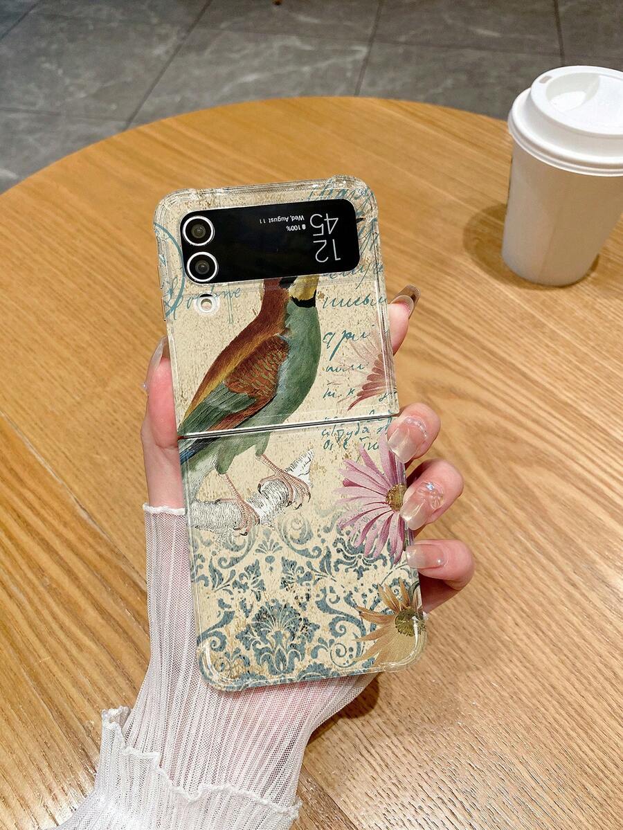 Samsung Foldable Phone Corner Bumper Protective Case With Purple ...