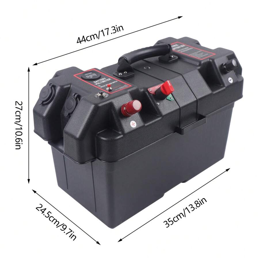 Smart Battery Box Heavy Duty Multi-Function Battery Control Box With ...