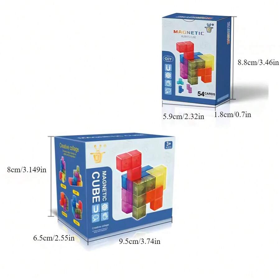 Children Magnetic Building 3D Square Block Early Education Puzzle ...