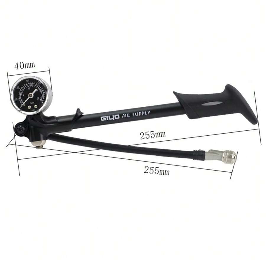 GIYO GS-02D Foldable 300PSI High-Pressure Bike Air Shock Pump With ...