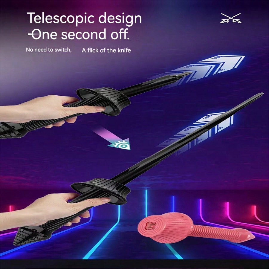 New 2024 Product, 1pc Unique Spiral Sword, Adjustable Retractable Blade, For Battle Competition ...