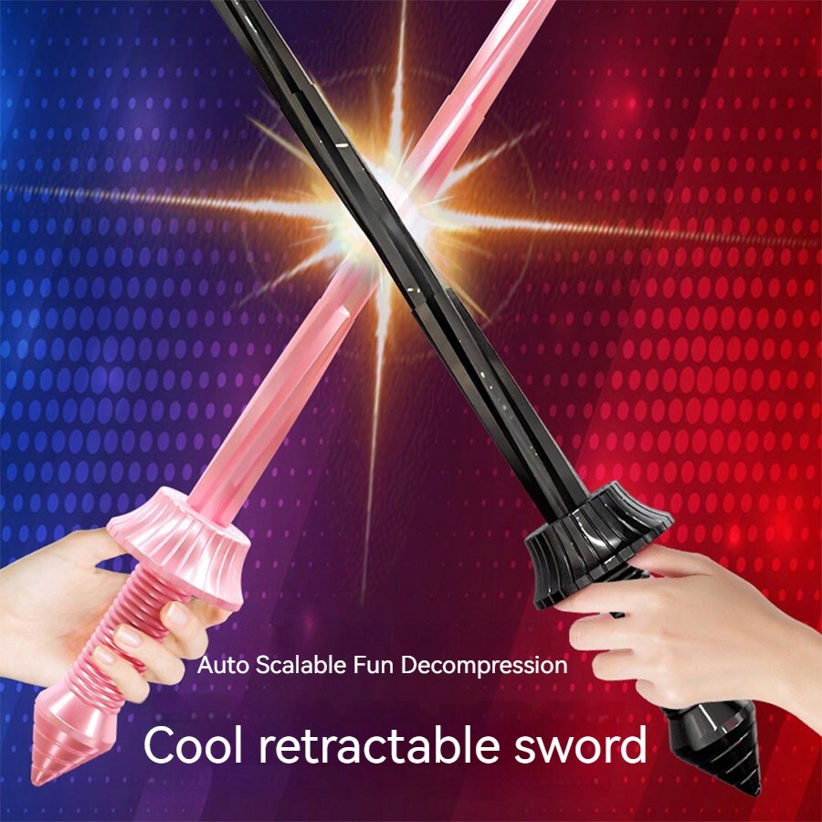 New 2024 Product, 1pc Unique Spiral Sword, Adjustable Retractable Blade ...
