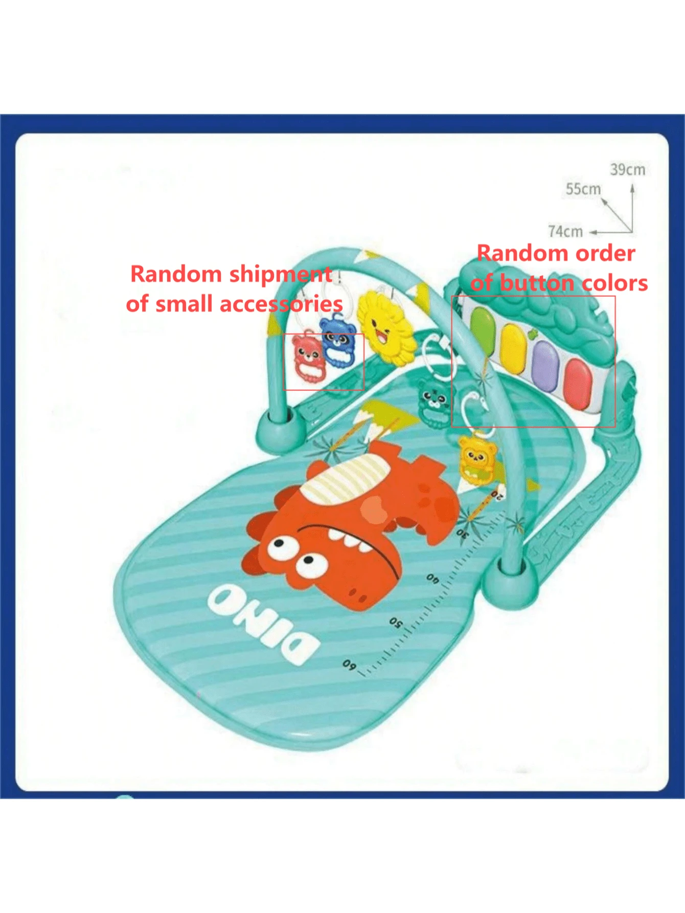 Baby Foot Stepping Piano Multifunctional Whale Foot Piano 6 Months Baby ...