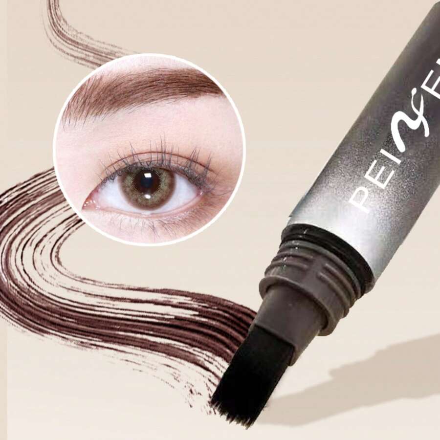 Liquid Eyebrow Brush, Brow-Fection Angled Brush & Dip-Chocolate, Long ...