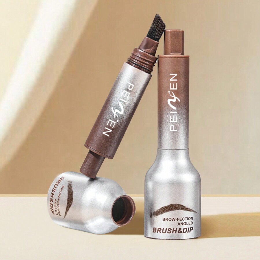 Liquid Eyebrow Brush, Brow-Fection Angled Brush & Dip-Chocolate, Long ...