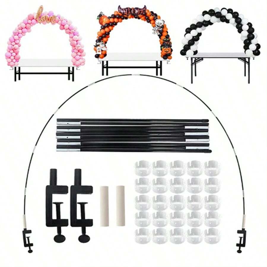 1 Set, Table Balloon Arch And Balloon Column Stand Kit For Table ...