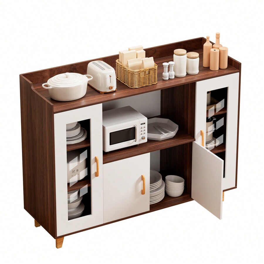 Kitchen Buffet Cabinet, Sideboard Buffet Cabinet With Storage, Kitchen ...