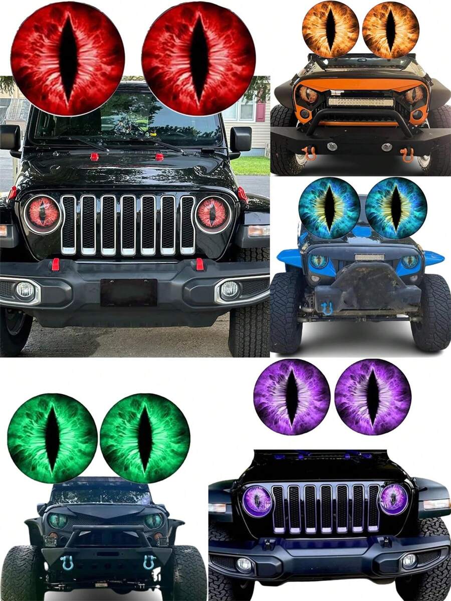 Beast Eyes Headlight Decals, Car Light Stickers | SHEIN ASIA