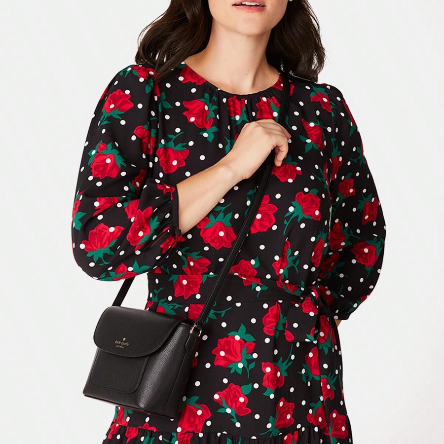 Kate Spade New York Borsa a tracolla Elsie piccola in pelle martellata ...